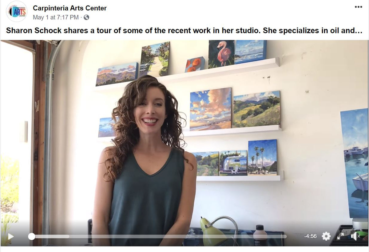 Virtual Studio Tour – Sharon Schock Art