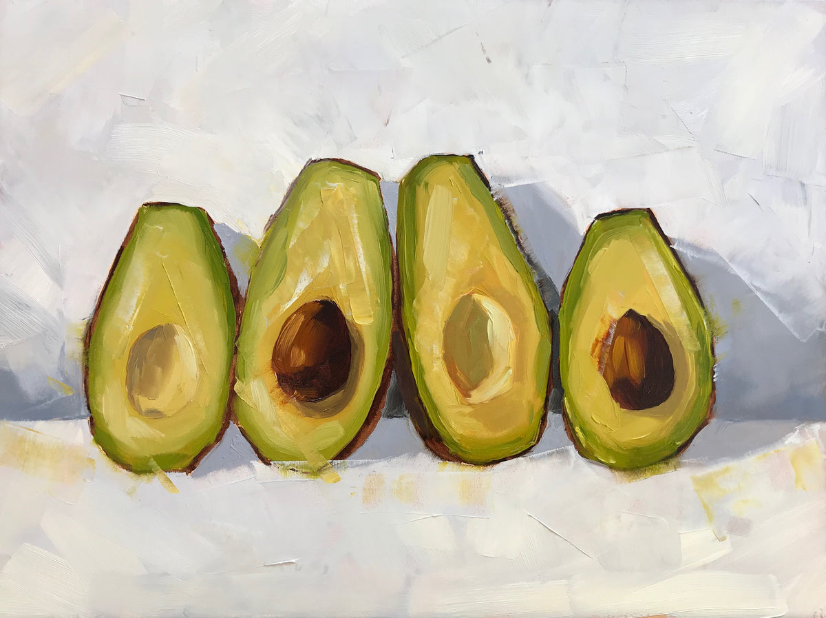 Avocado Lineup - 9x12 – Sharon Schock Art